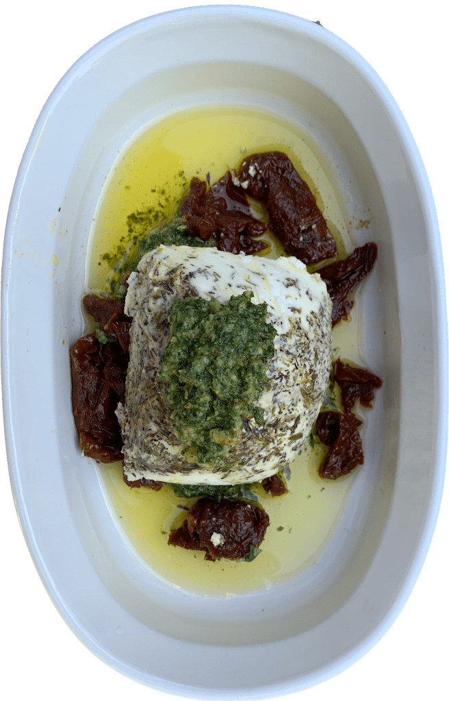 Baked Goat Cheese - Chez Grenier - Heaven on toast